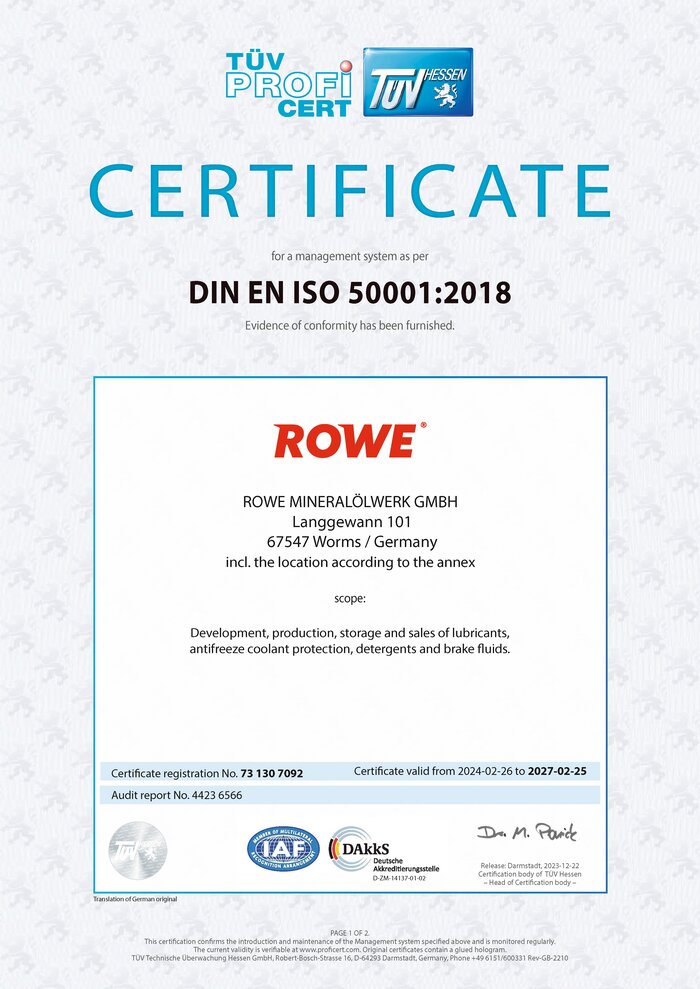 One of the most modern lubricant factories | ROWE